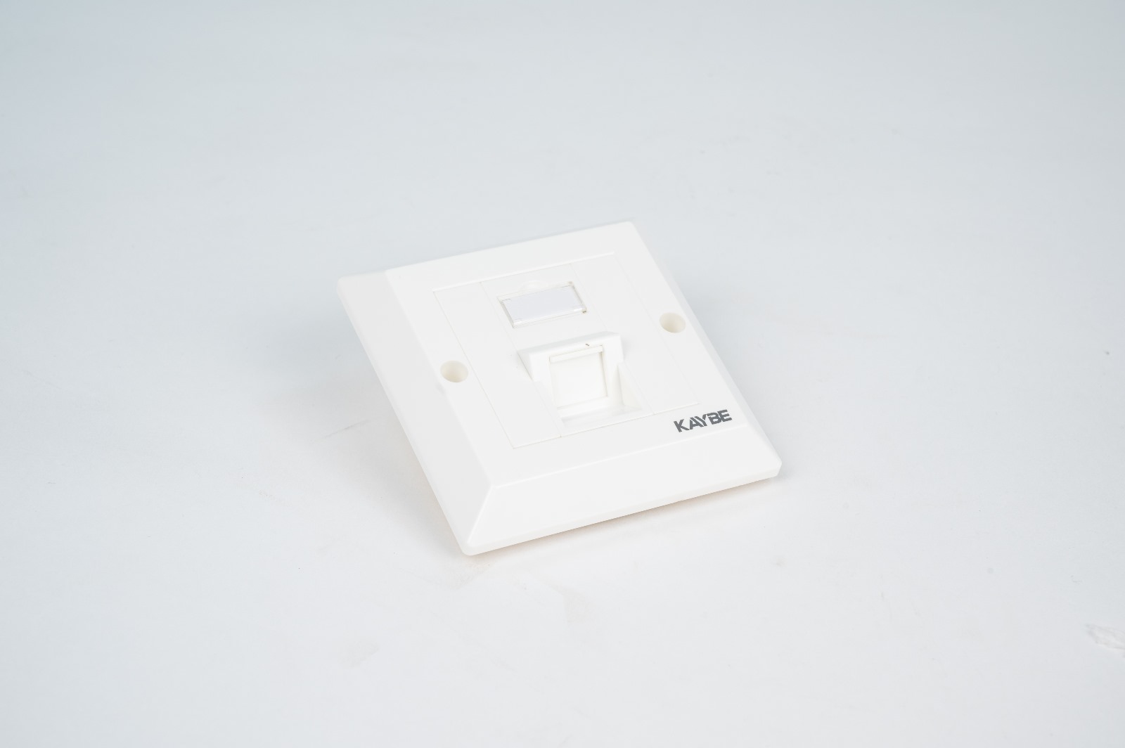 Cat 6 /Cat 6A Single Face Plates Angular – Kaybe Networking